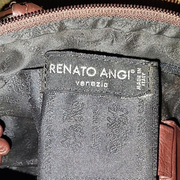Renato Angi | Bags | Renato Angi Venezia Italian Leather Brown Shoulder ...